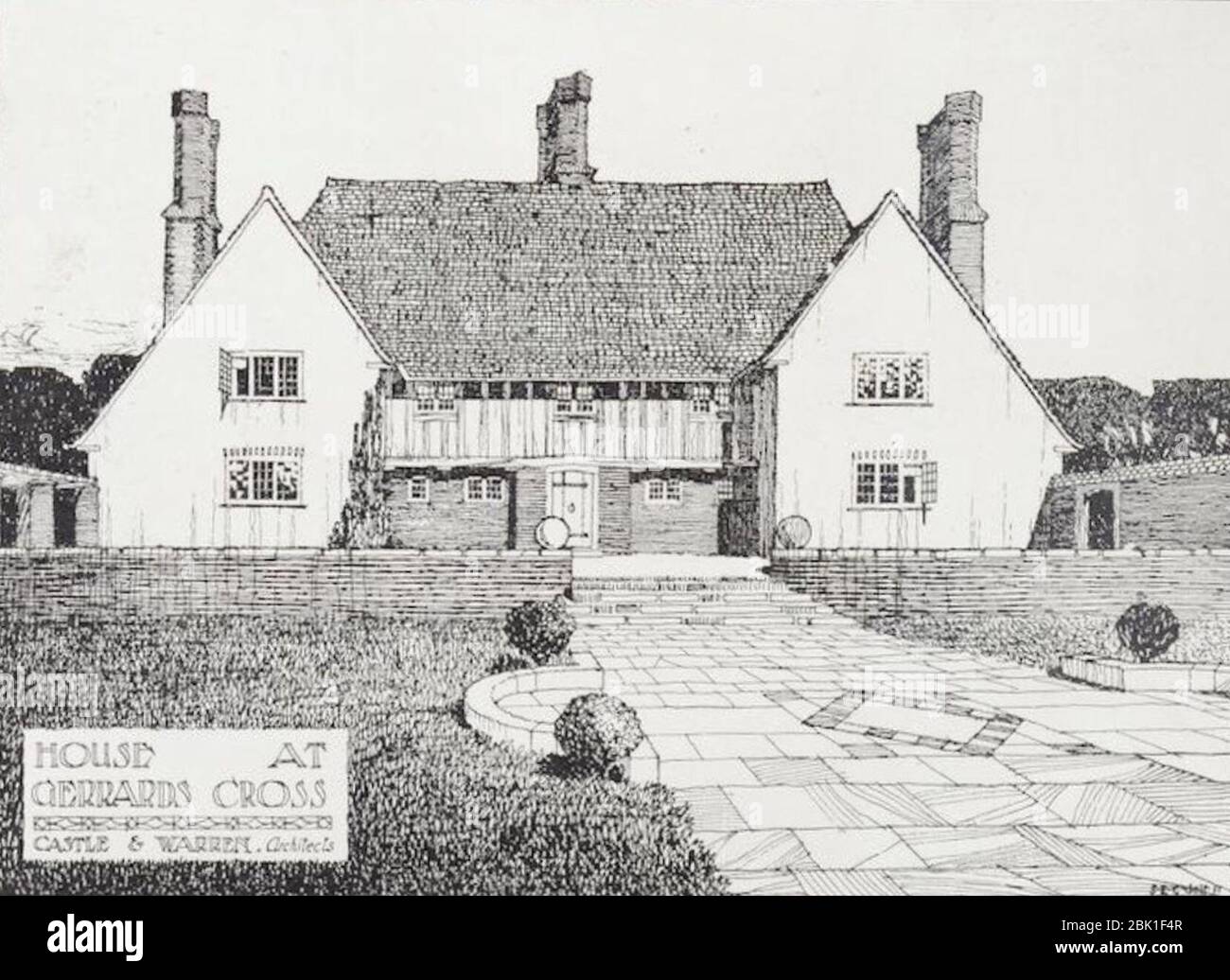 House at Gerrard's Cross by Castle and Warren Stock Photo - Alamy