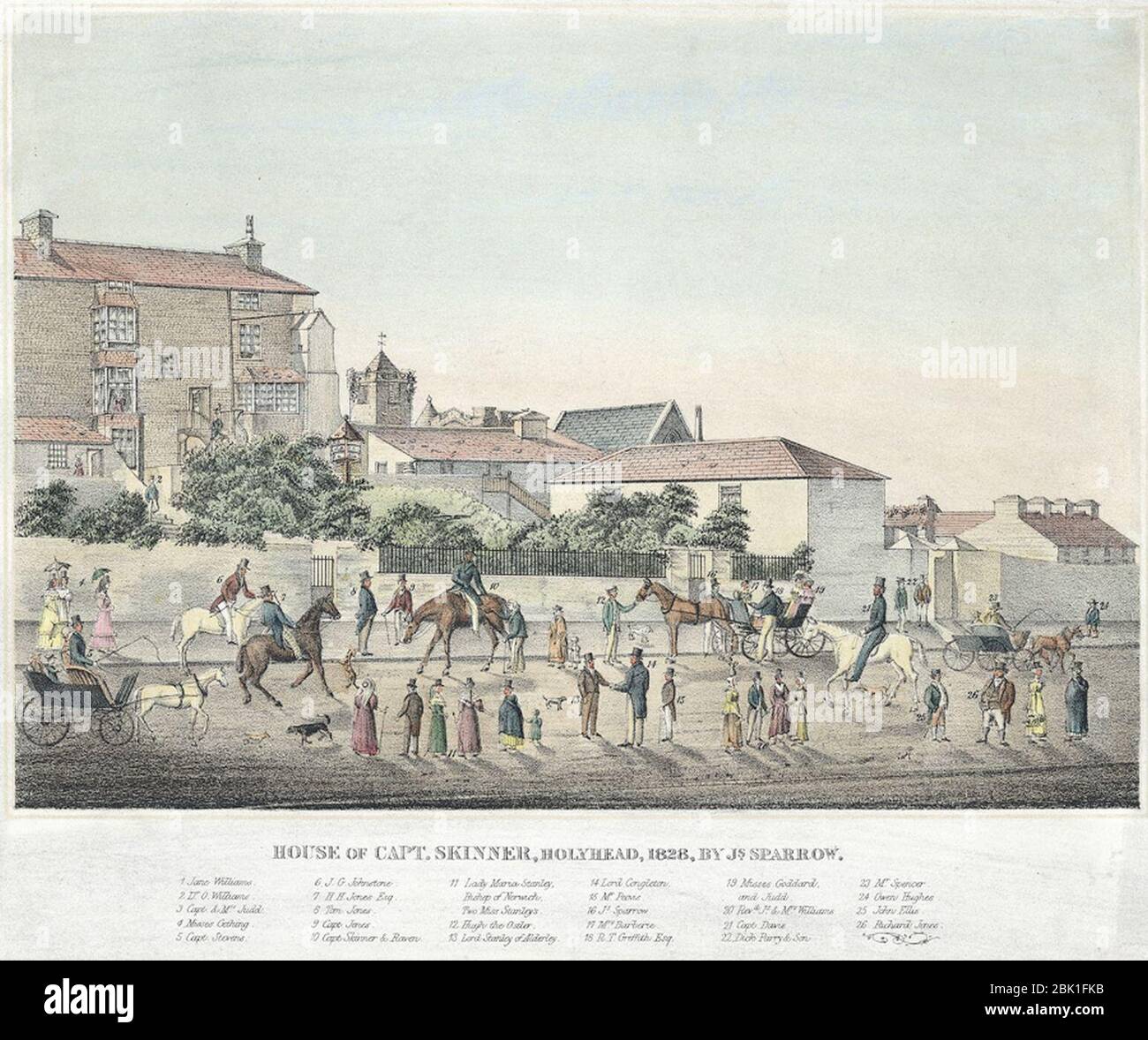 House of Capt.Skinner Holyhead 1828 Stock Photo - Alamy