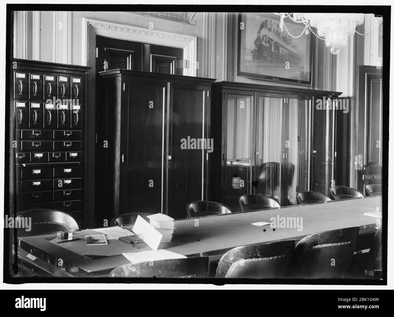 HOUSE OFFICE BUILDING. POST OFFICES AND POST ROADS COMMITTEE ROOM Stock ...