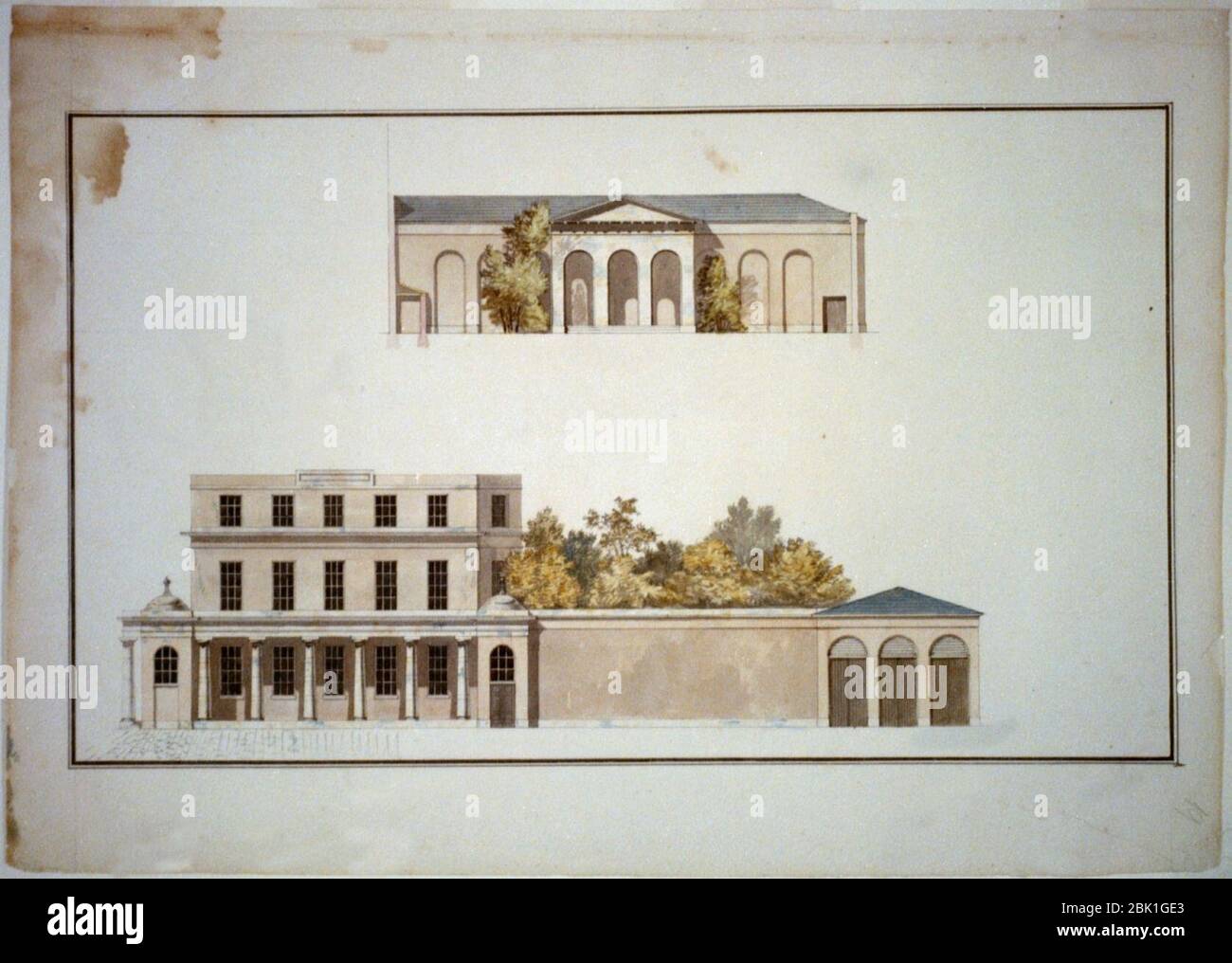 Houses and a church (‘Buildings Erected or Proposed to be Built in ...