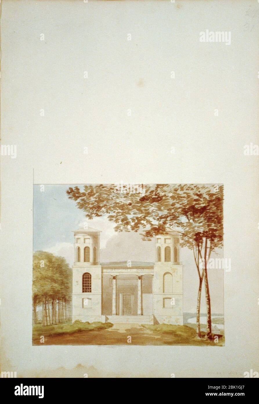 Houses and a church (‘Buildings Erected or Proposed to be Built in ...