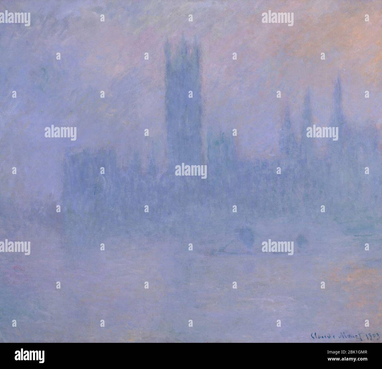 Monet houses of parliament hi-res stock photography and images - Alamy