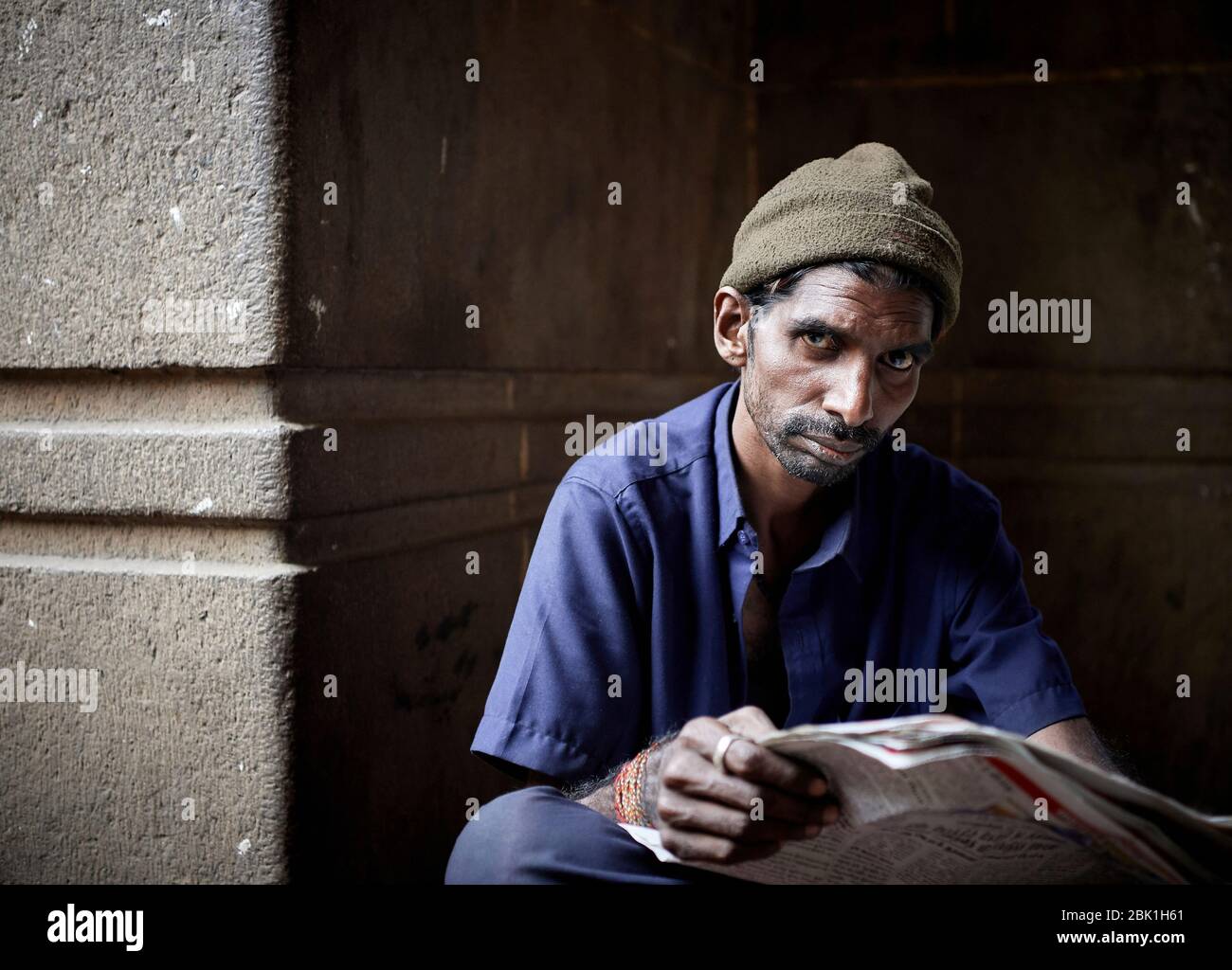 Portrait of a man in Mumbai India Stock Photo - Alamy