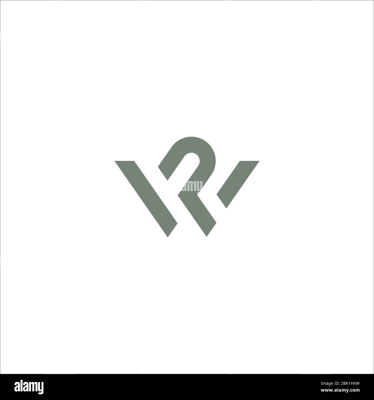 Initial letter wr logo or rw logo vector design template Stock Vector ...