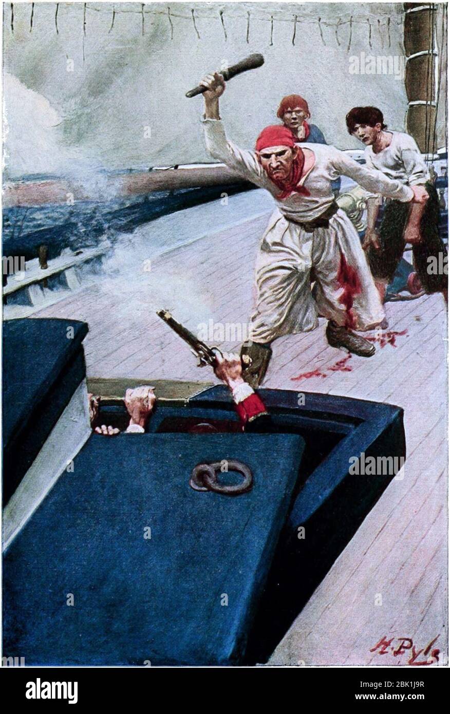 Howard pyle's book of pirates hi-res stock photography and images - Alamy
