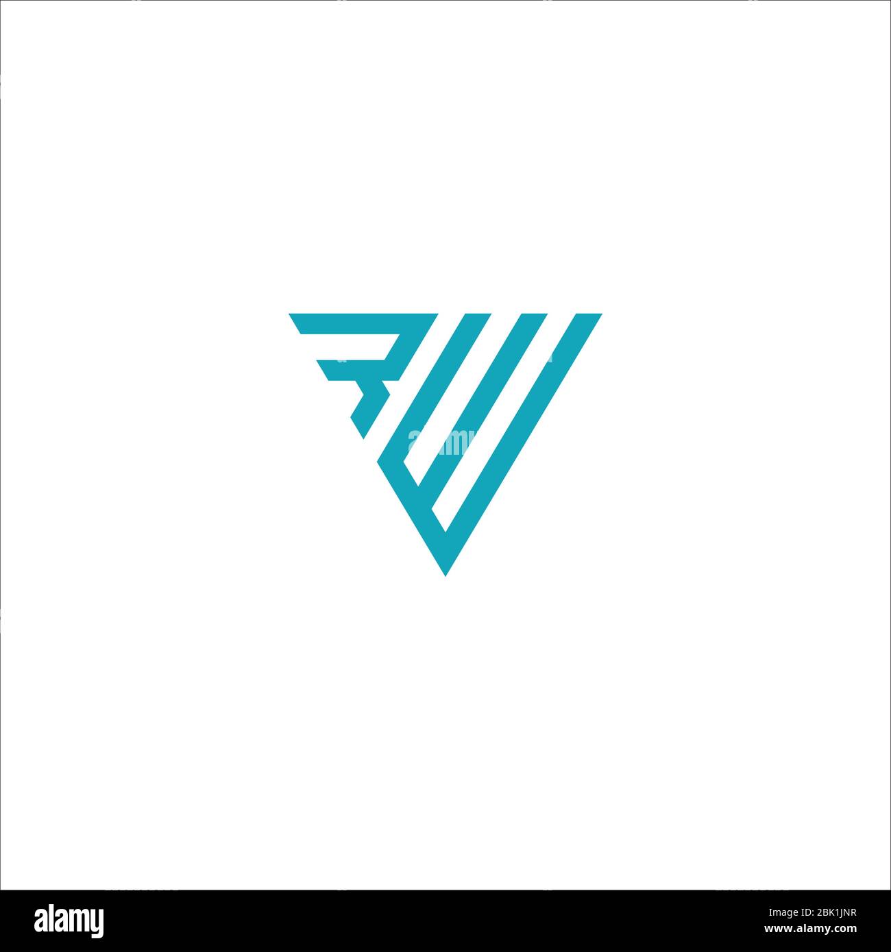 Initial letter wr logo or rw logo vector design template Stock Vector ...