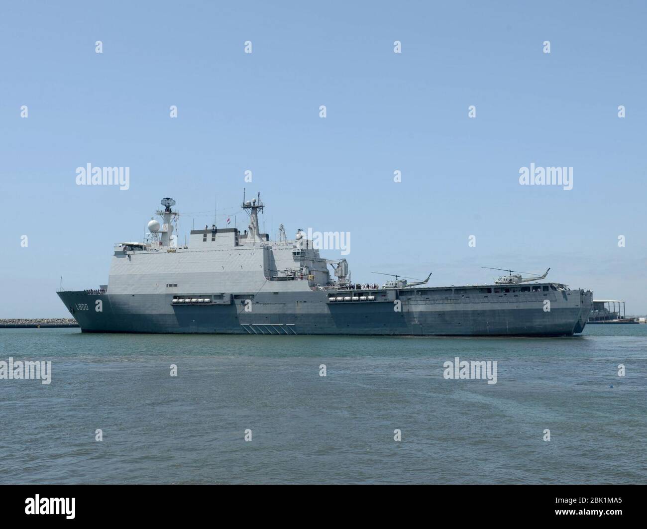 HrMs Rotterdam (L800) in Ghana 2013 Stock Photo - Alamy