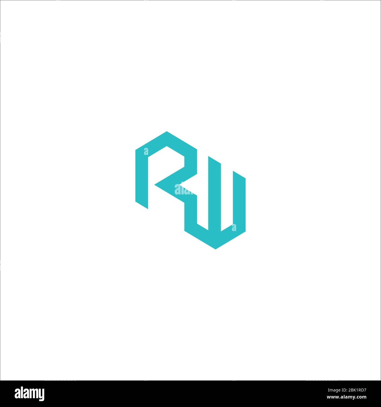 Initial letter wr logo or rw logo vector design template Stock Vector ...