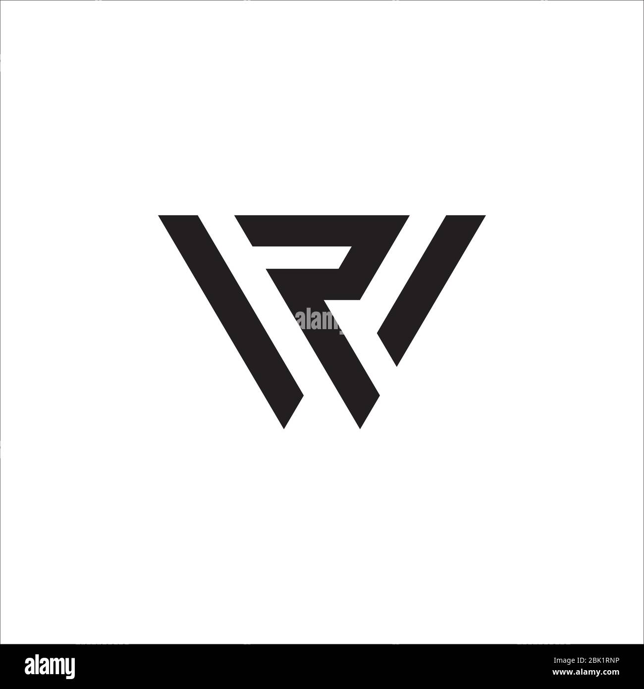 Initial letter wr logo or rw logo vector design template Stock Vector ...