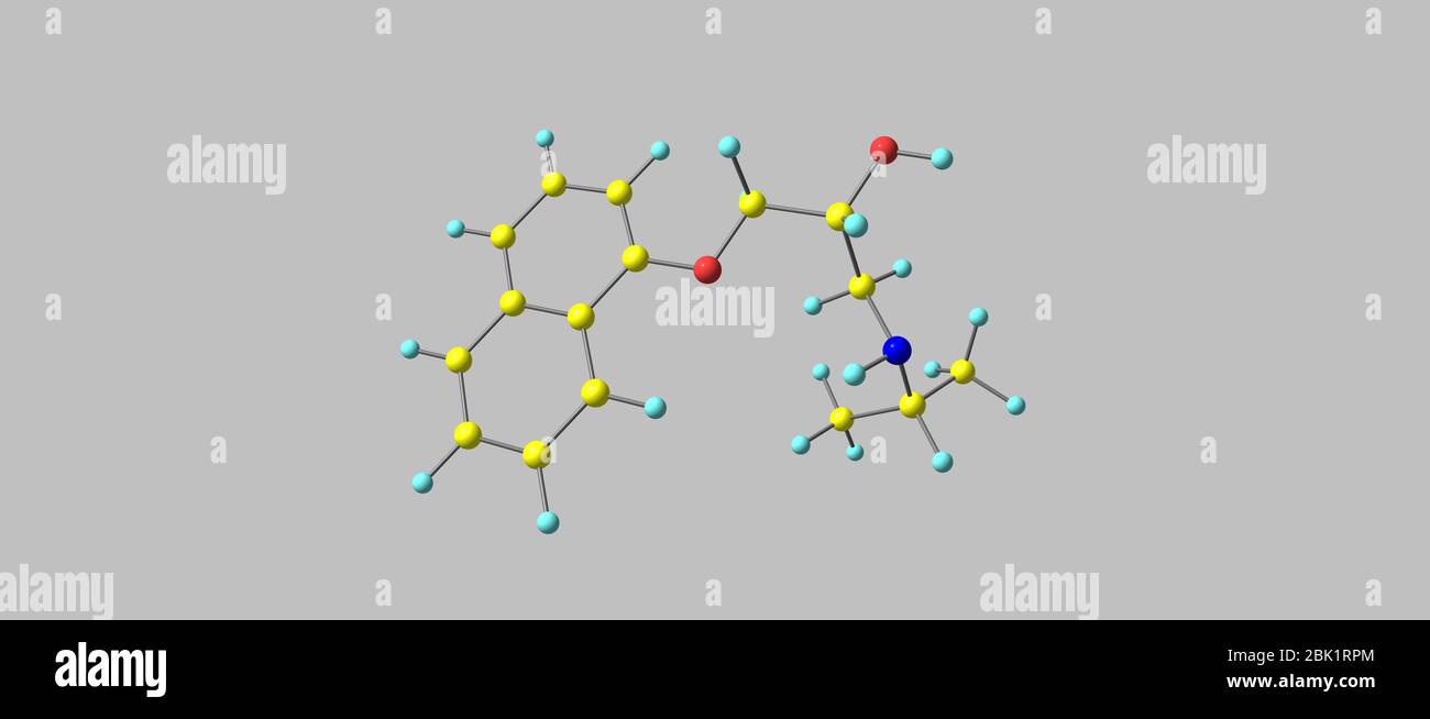 Propanolol drug molecule hi-res stock photography and images - Alamy