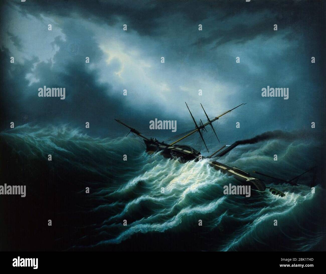 Hubert Sattler.Orkan auf der Nordsee Stock Photo - Alamy