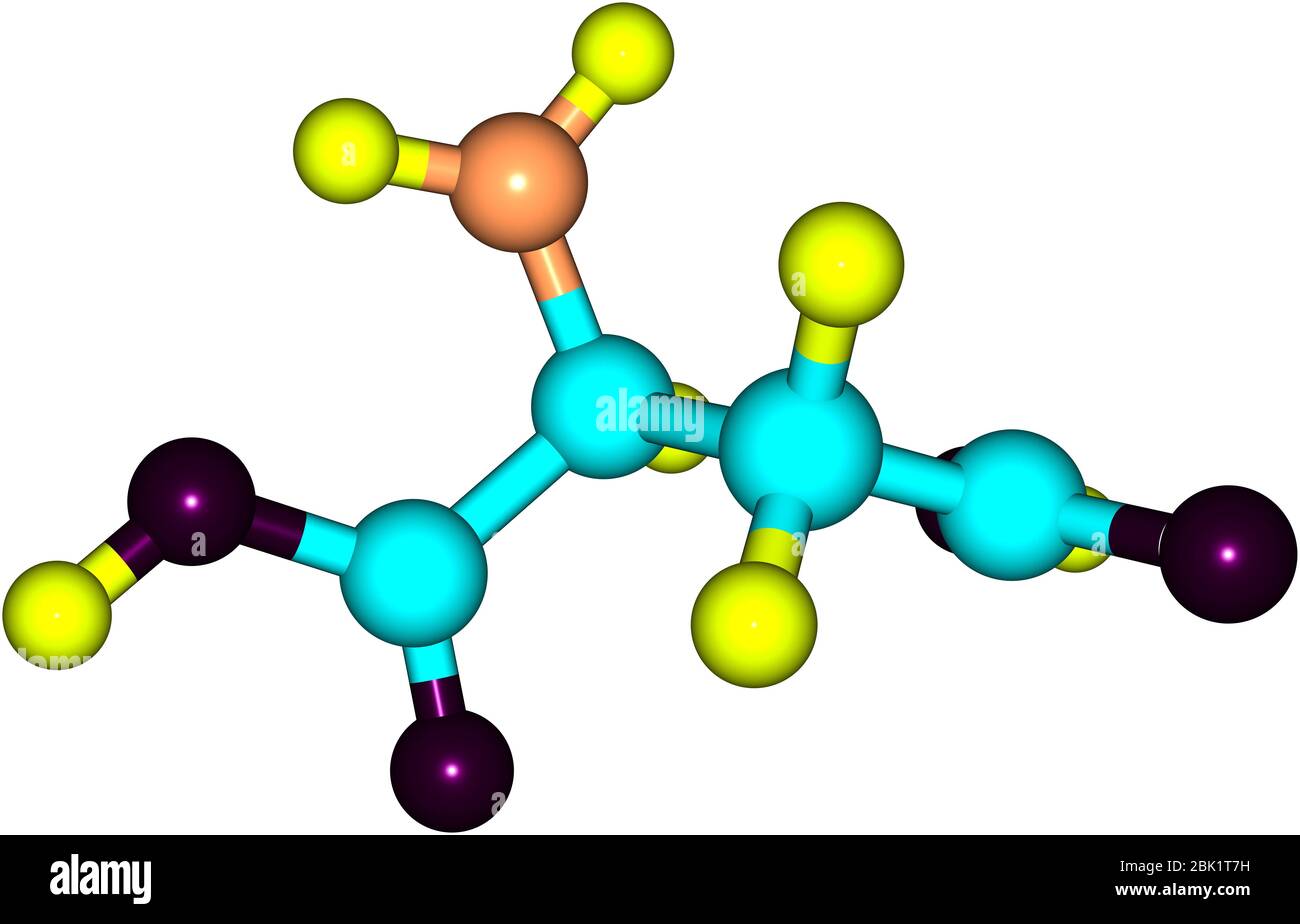 Aspartic acid (Asp) is an amino acid, isolated on white Stock Photo - Alamy