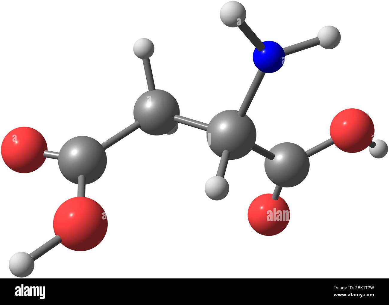 Aspartic acid (Asp) is an amino acid, isolated on white Stock Photo - Alamy