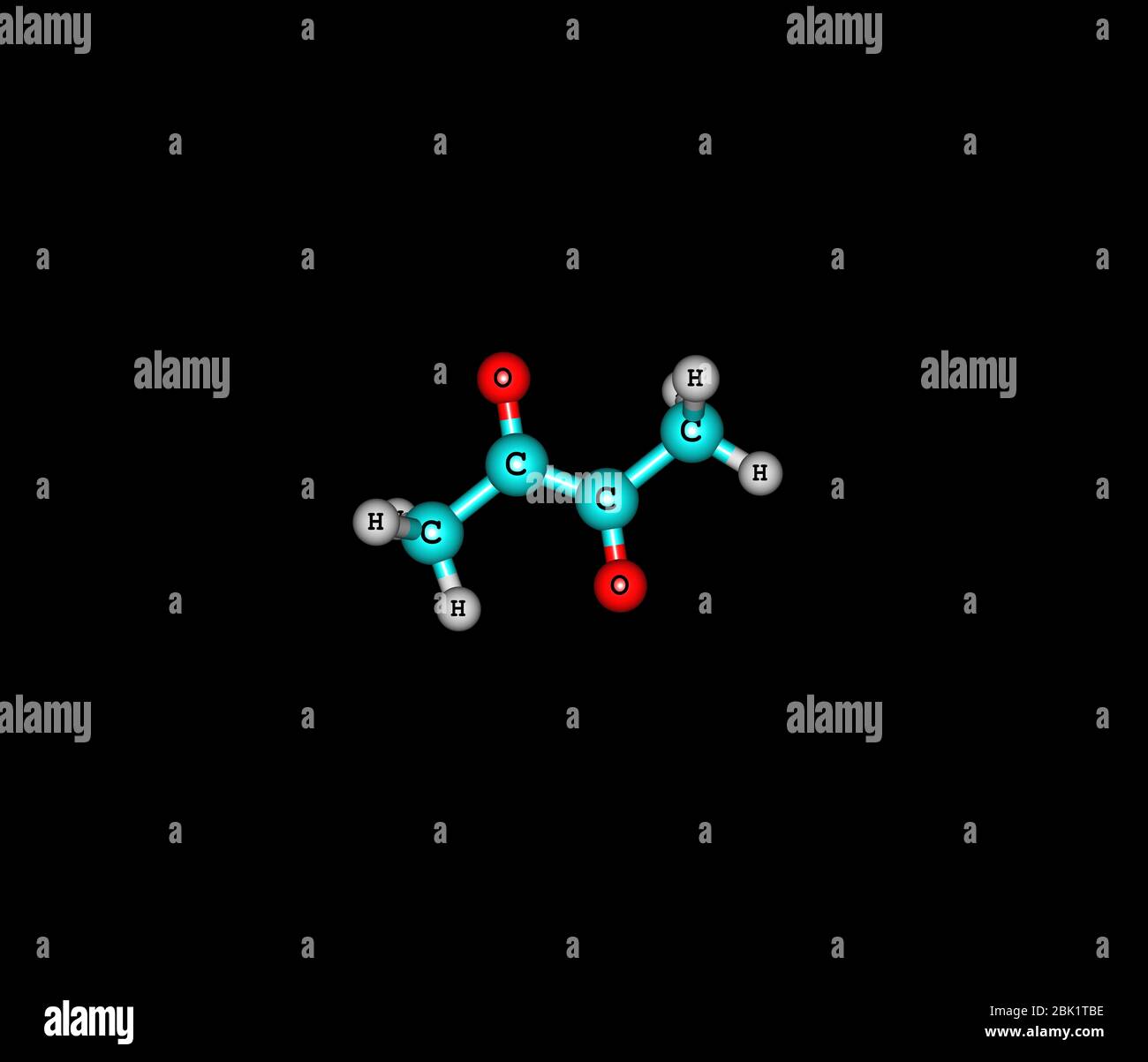 Diacetyl molecule hi-res stock photography and images - Alamy