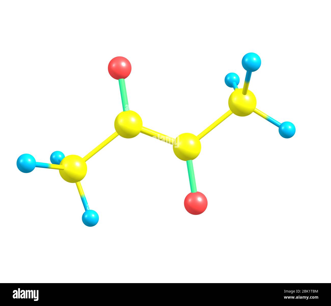Diacetyl molecule hi-res stock photography and images - Alamy