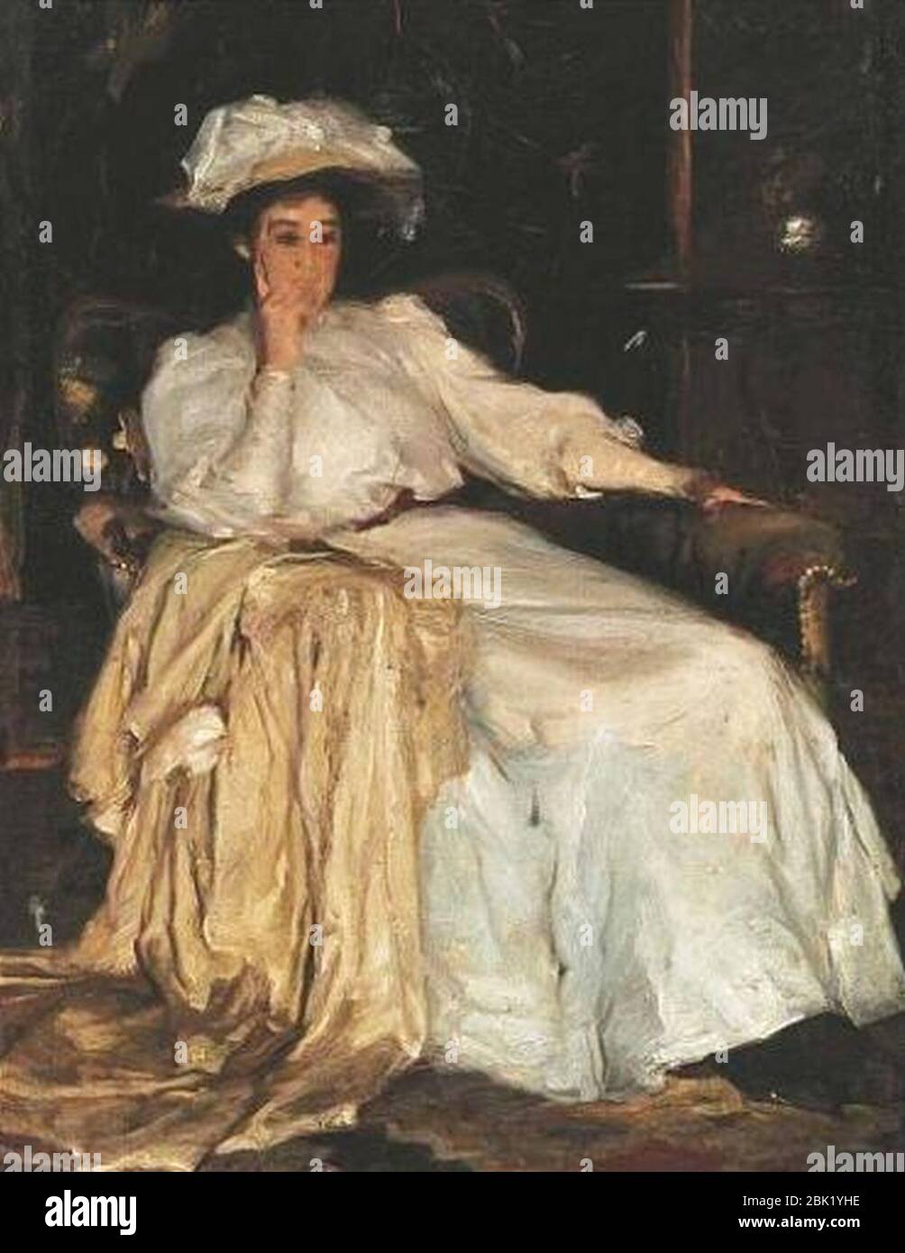 Hugh Ramsay Woman in White 1902 Stock Photo - Alamy