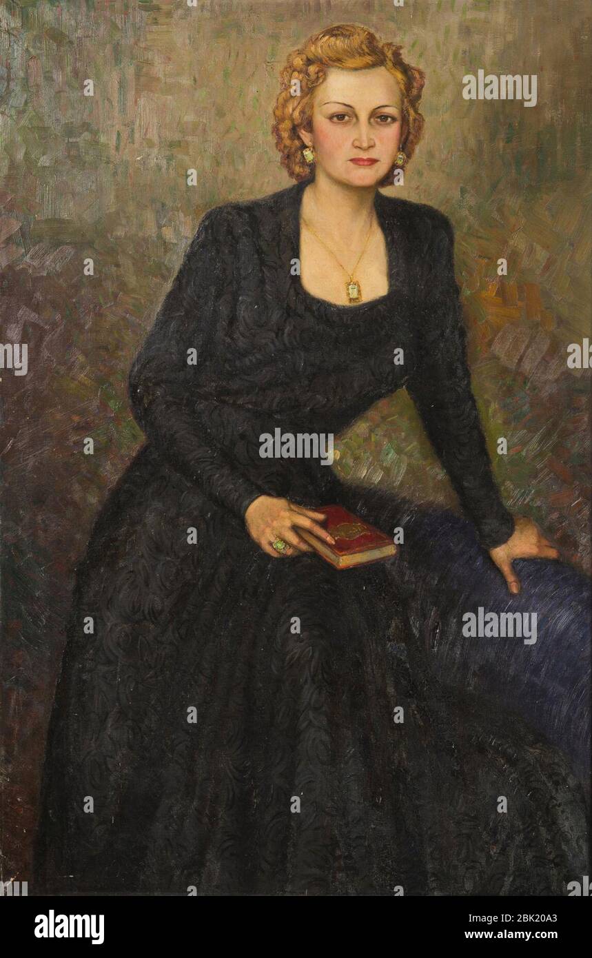 Hugo Boettinger - Portrait of a Lady Stock Photo - Alamy