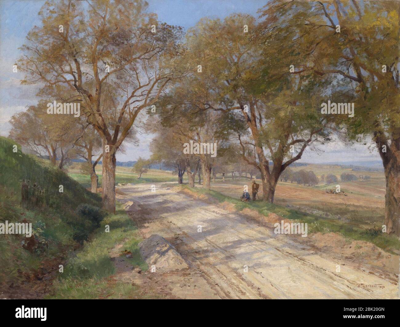 Hugo Darnaut Landstraße bei Plankenberg 1898 Stock Photo - Alamy