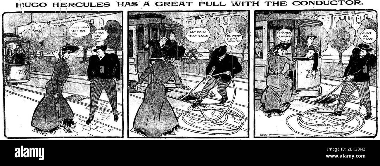 Hugo Hercules Has A Great Pull With The Conductor Stock Photo - Alamy