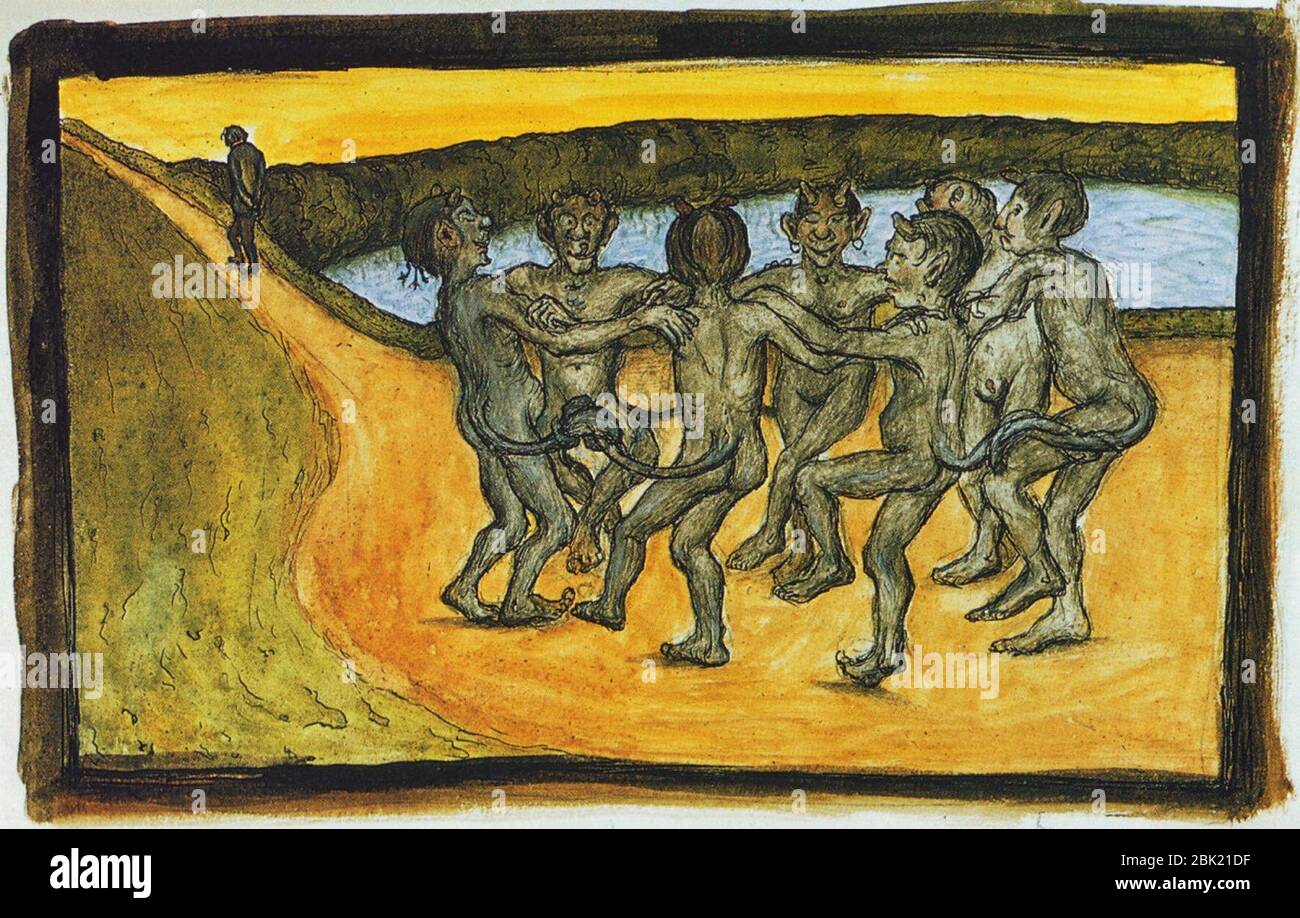 Hugo Simberg - Piiritanssi (1898 Stock Photo - Alamy