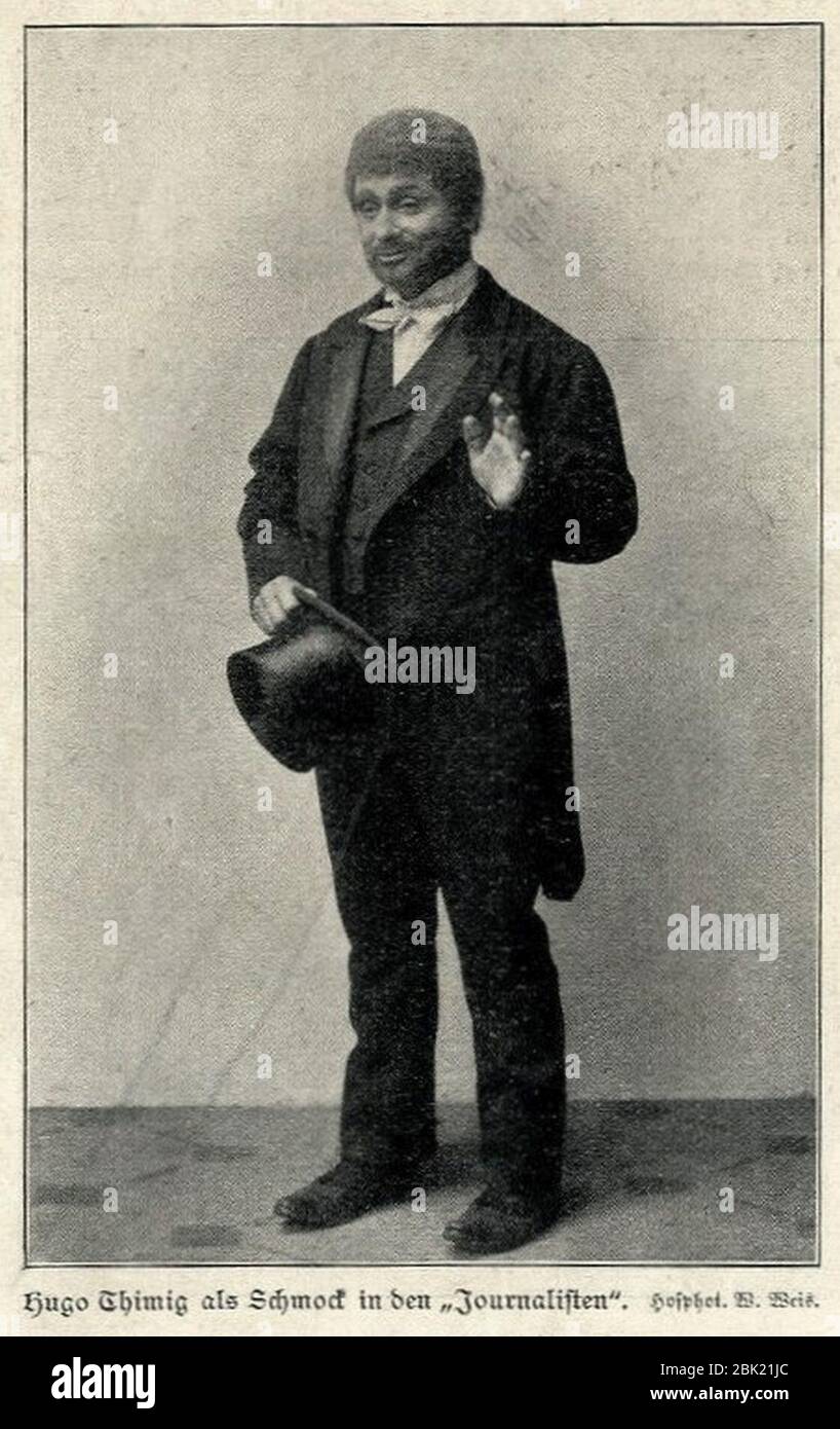 Hugo Thimig als Schmock Stock Photo - Alamy