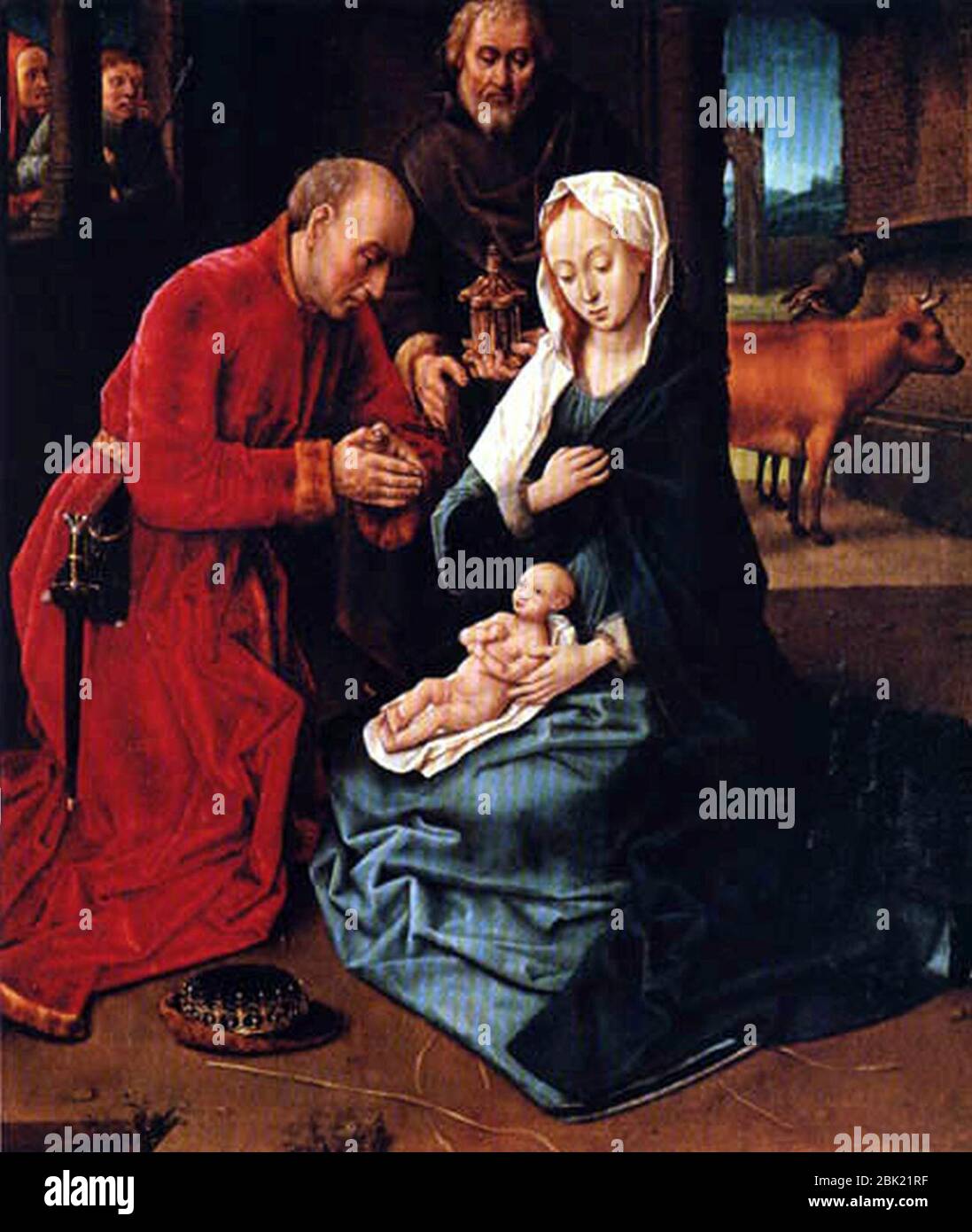 Hugo van der Goes - Adoration of the Magi - central panel triptych Stock Photo - Alamy