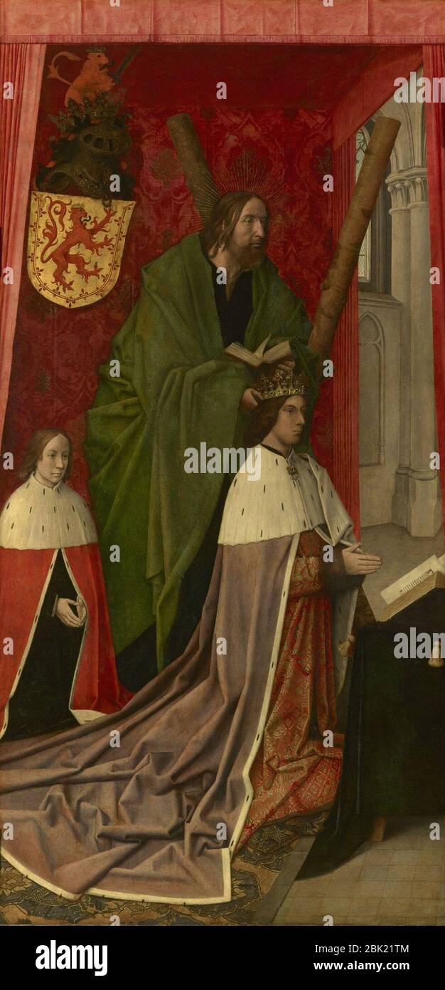 Hugo van der Goes - The Trinity Altarpiece - James III of Scotland ...