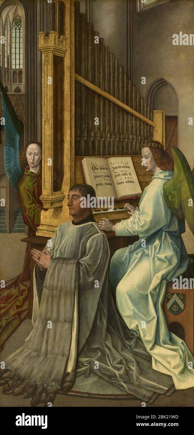 Hugo van der Goes - The Trinity Altarpiece - Donor portrait of Edward ...