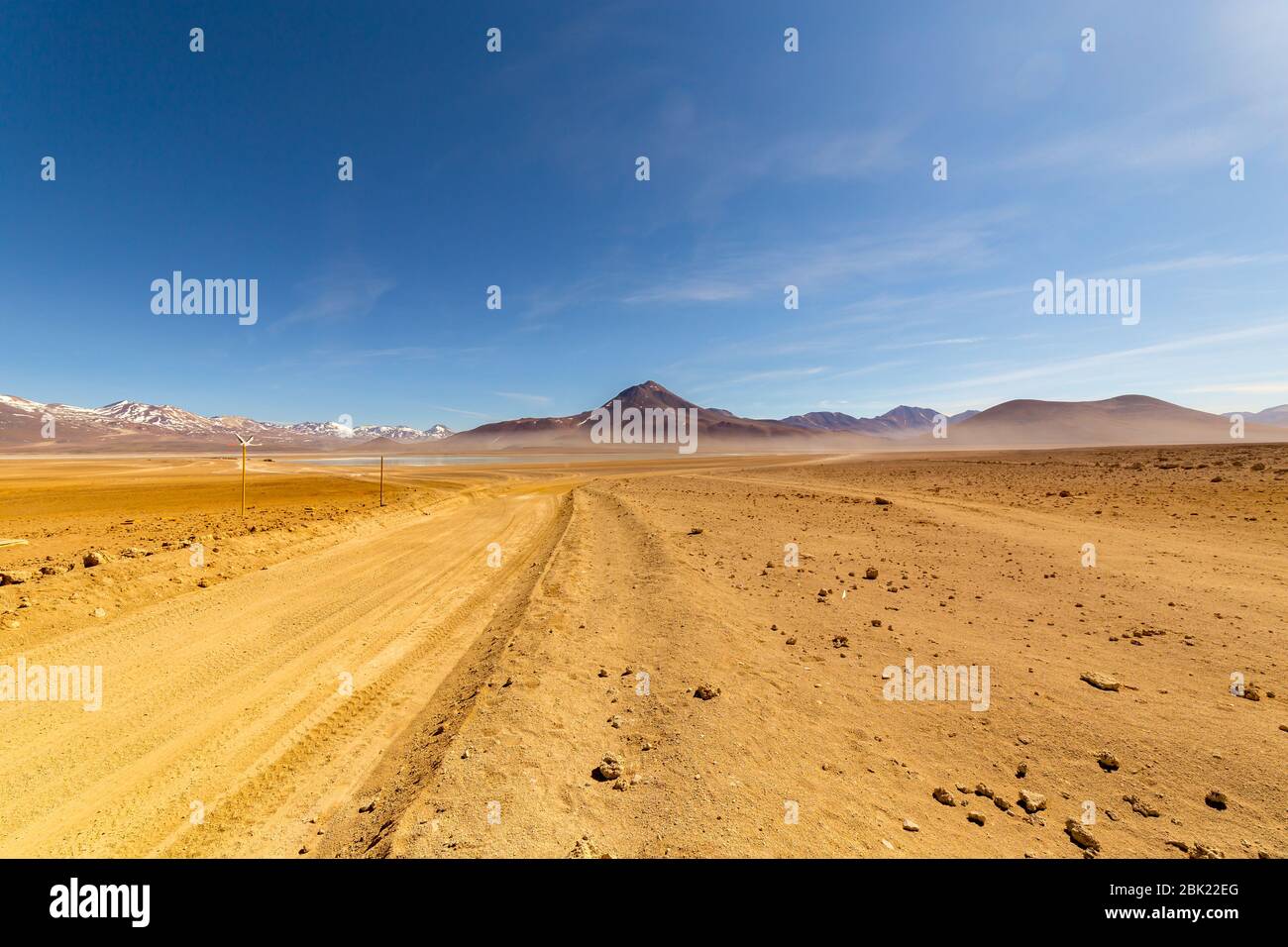 Stunning panoramic view of Siloli Desert. Beautiful landscape of ...