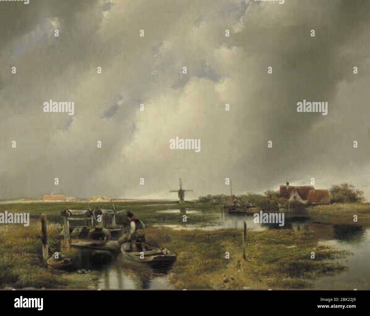 Huib van Hove (Bz) - Plassen bij Rotterdam Stock Photo - Alamy