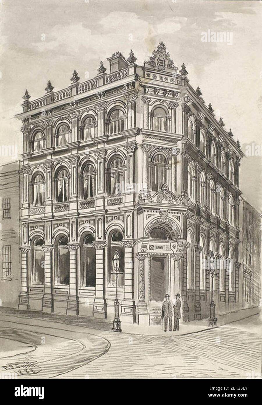 Hull Savings Bank, Silver Street , 1888 Stock Photo - Alamy