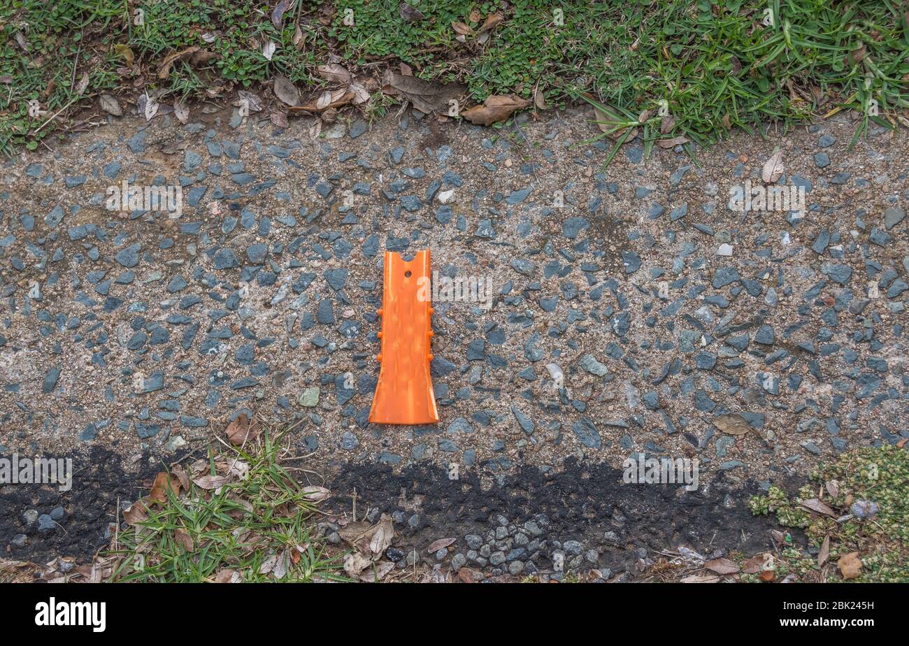Discarded single use plastic litter a public space Stock Photo - Alamy