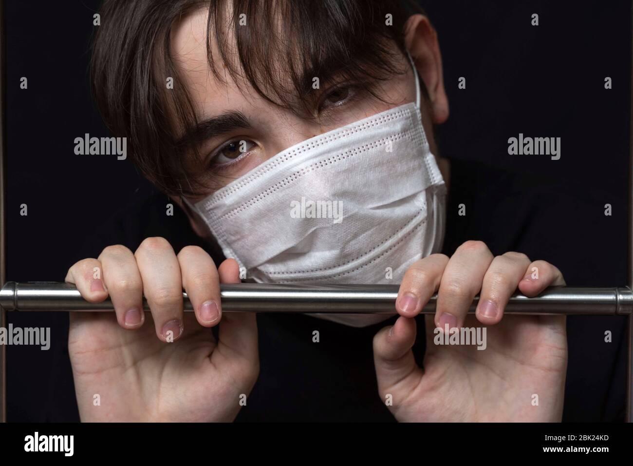 child in a cage, the concept of restriction of freedom and violation of ...