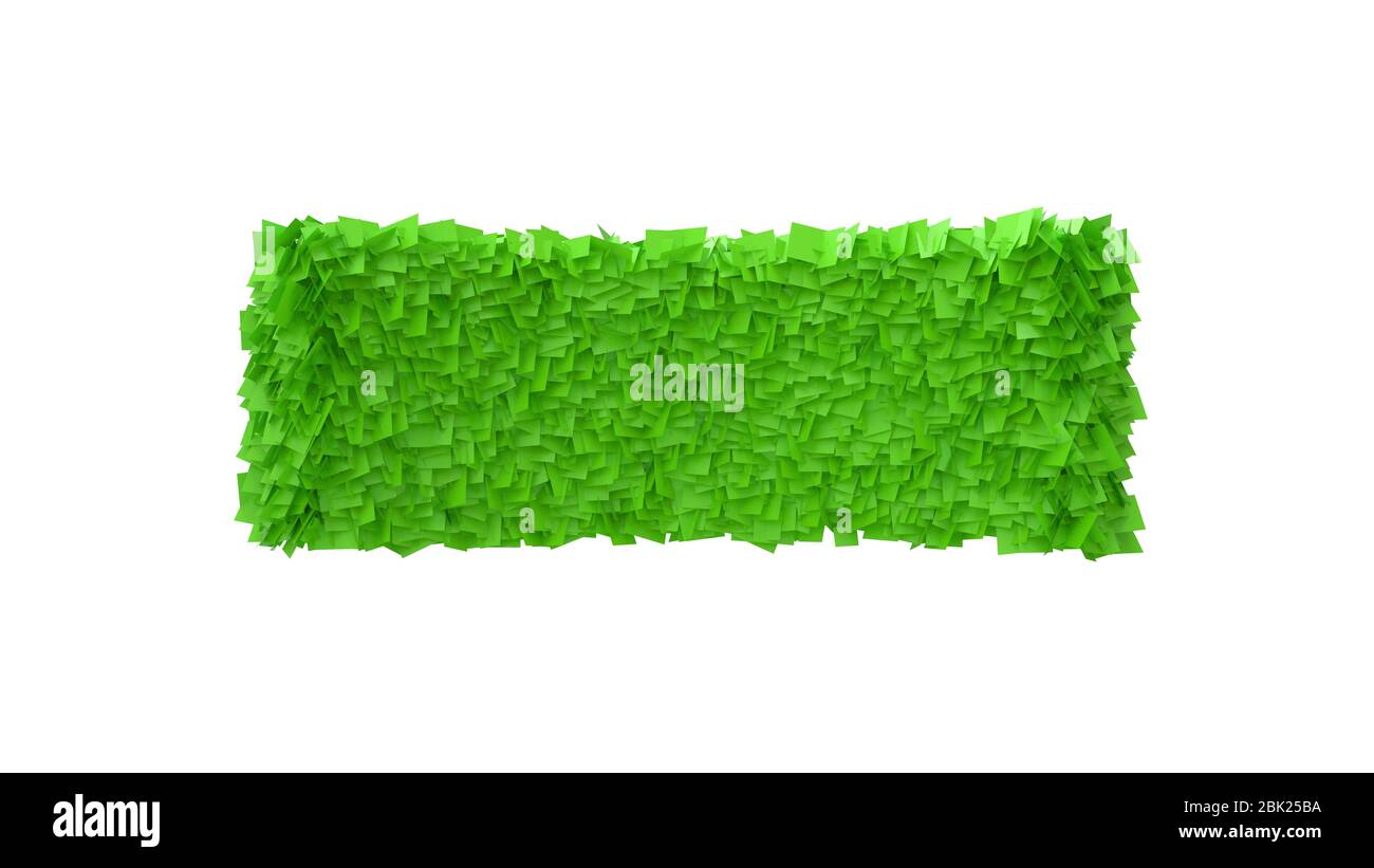 3D rendering of a bush green floral render nature leaves isolated Stock ...