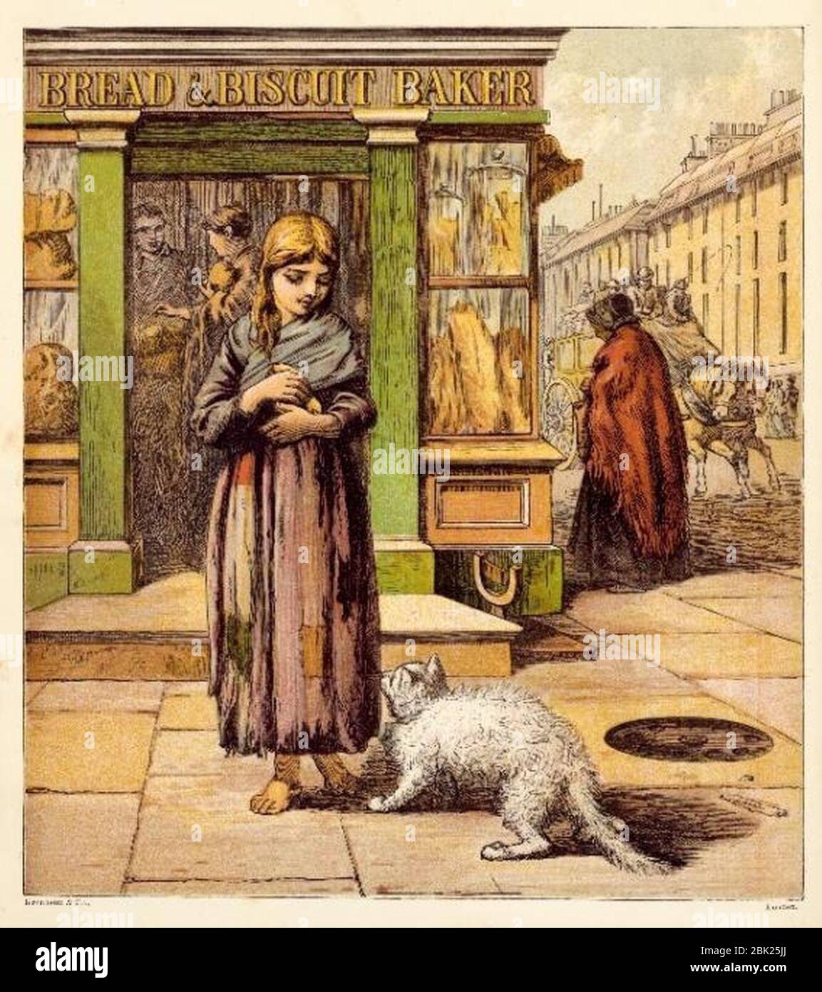 Hungry Cat Drawing Stock Photo - Alamy