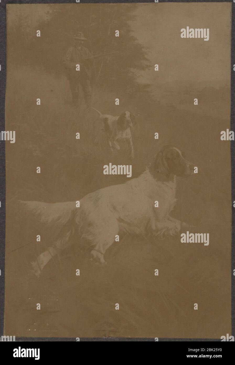 Hunter and dogs Stock Photo - Alamy