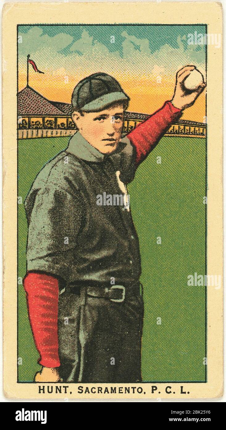 Hunt, Sacramento Team, baseball card portrait Stock Photo - Alamy