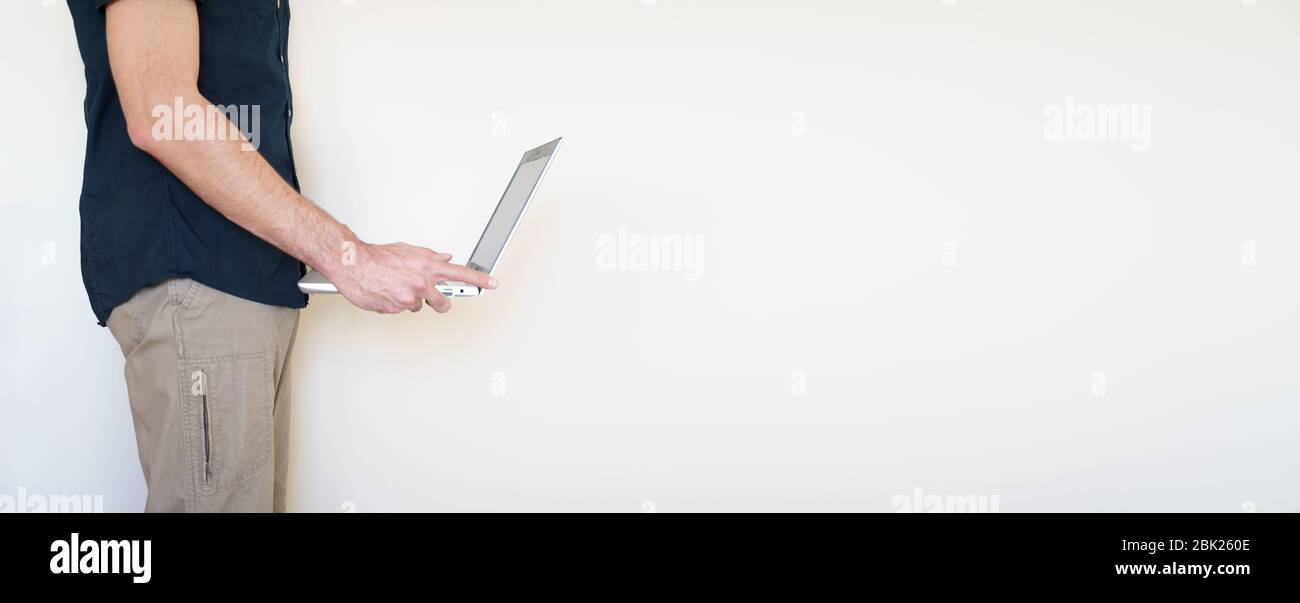 Successful male digital nomad working hi-res stock photography and ...