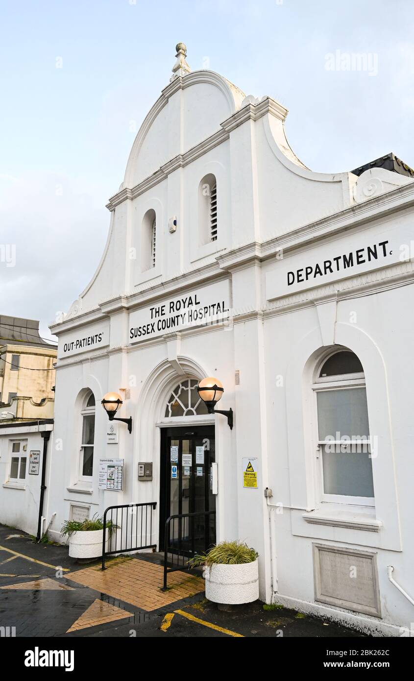 The NHS Royal County Sussex Hospital RSCH Out-Patients department in ...
