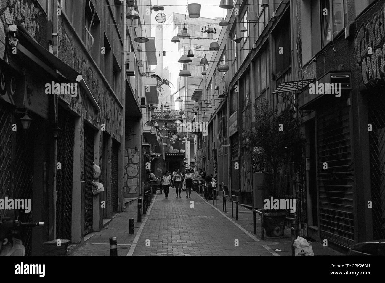 The alley, Athens Greece Stock Photo - Alamy