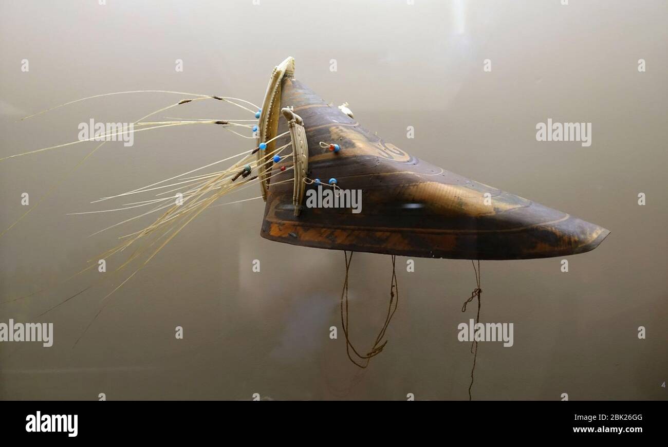 Hunting hat, Unangan or Alutiiq, Alaska, 1800s - Native American Stock ...