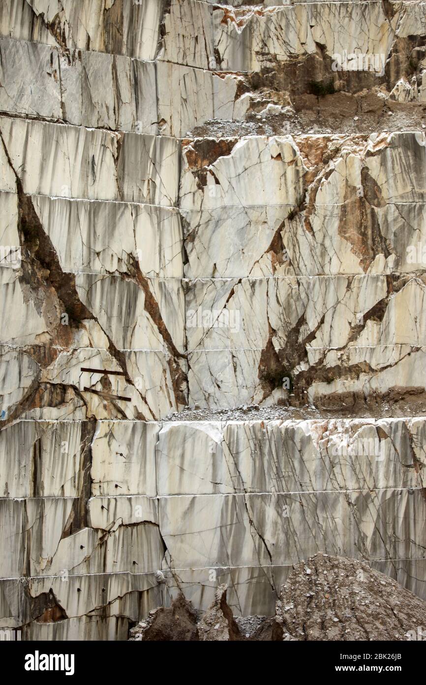 The Marble Quarries - Apuan Alps , Carrara, Tuscany, Italy Stock Photo ...