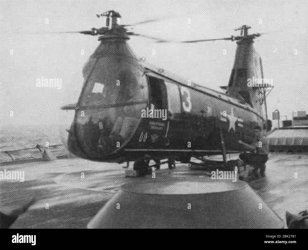 HUP-2 Retriever of HU-1 aboard USS Los Angeles (CA-135) circa in 1957 ...