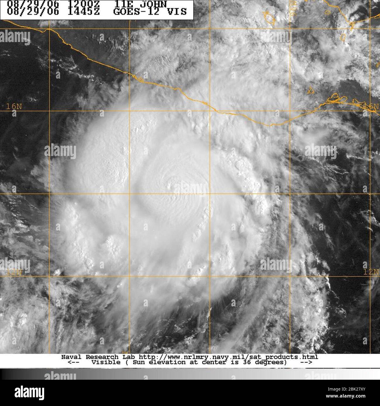 Hurricane John (GEO Stock Photo - Alamy