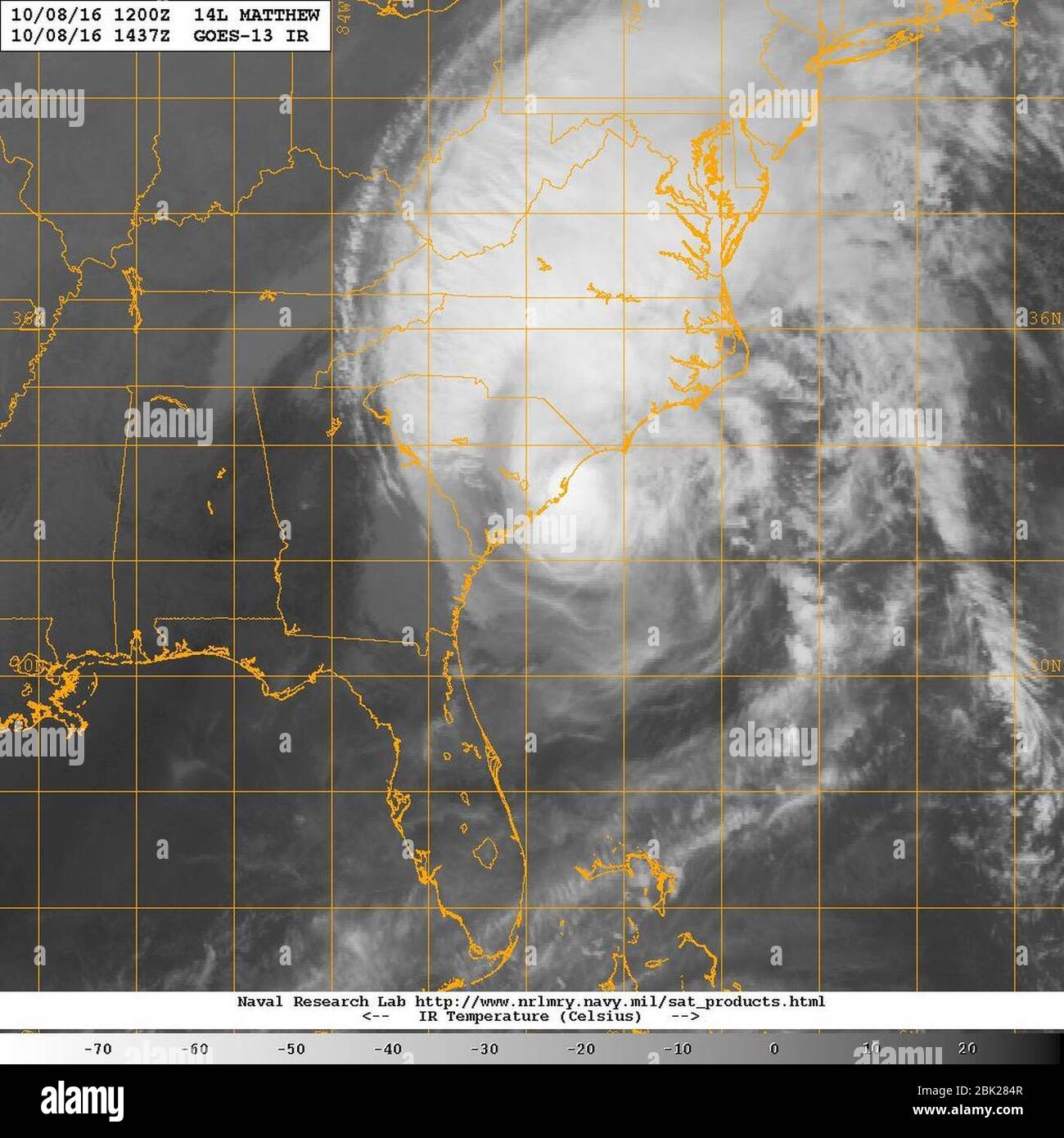 Hurricane Matthew makes landfall southeast of McClellanville, South ...
