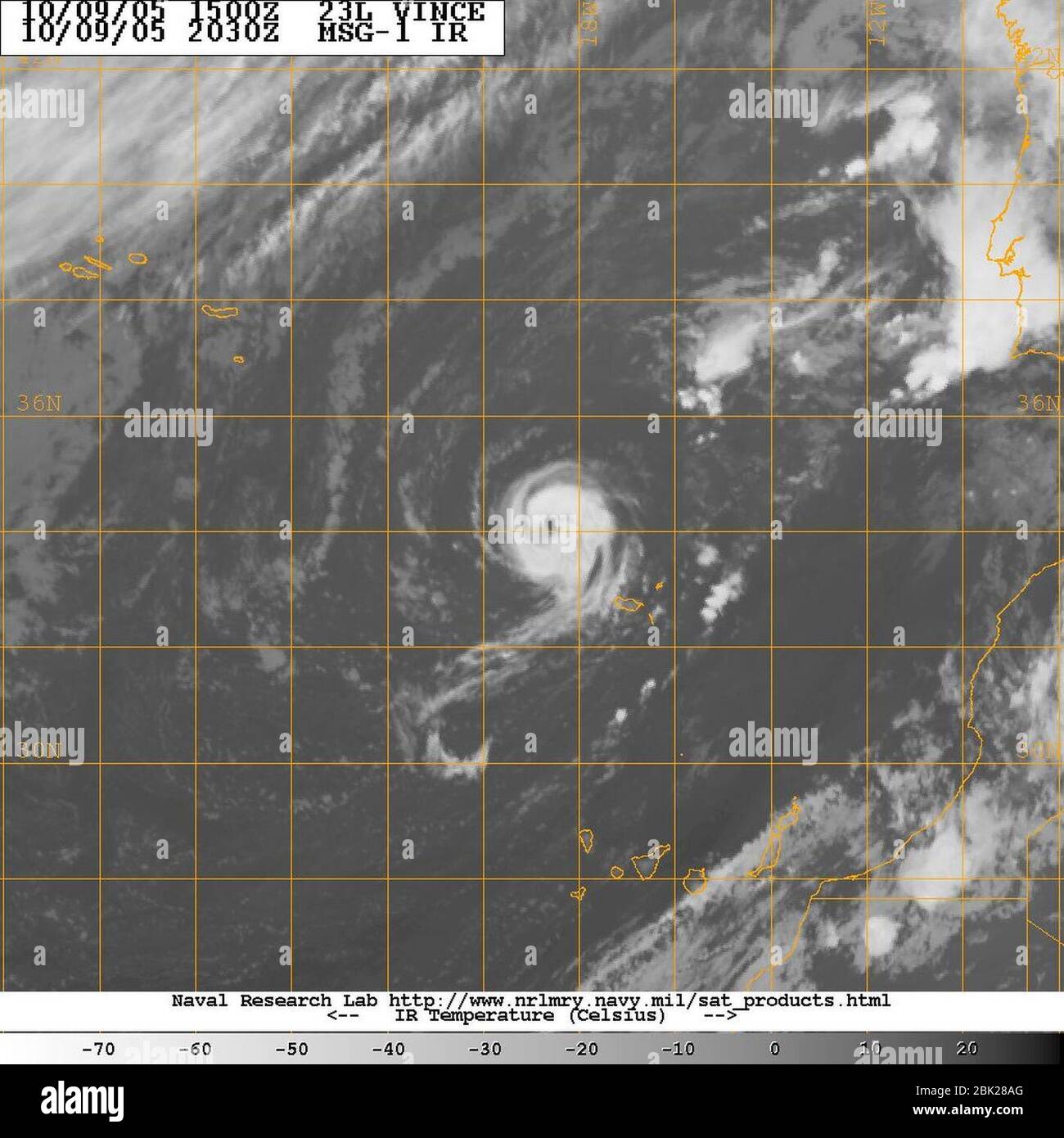 Hurricane vince hi-res stock photography and images - Alamy