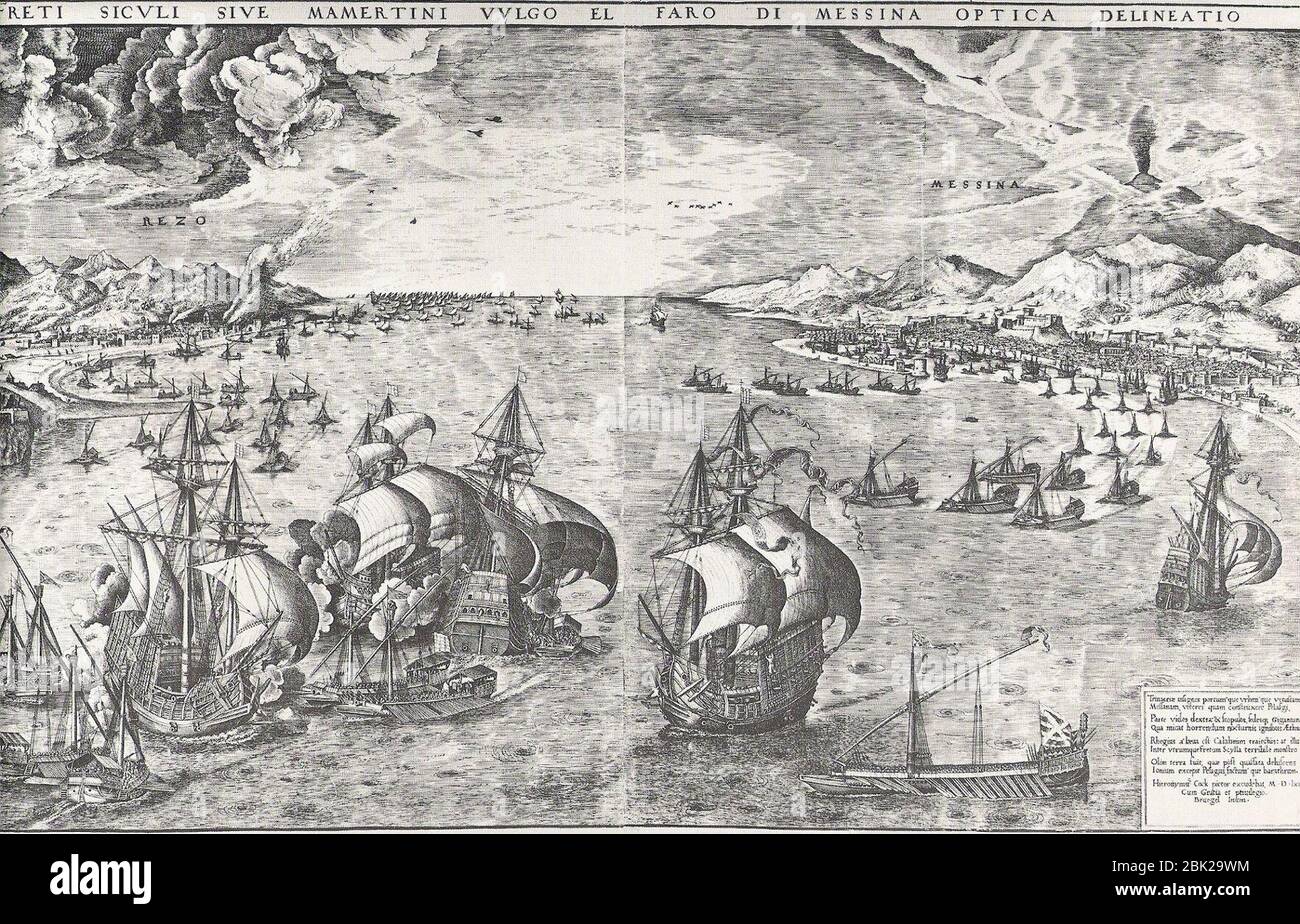 At the strait of messina history historical archive archival hi-res ...