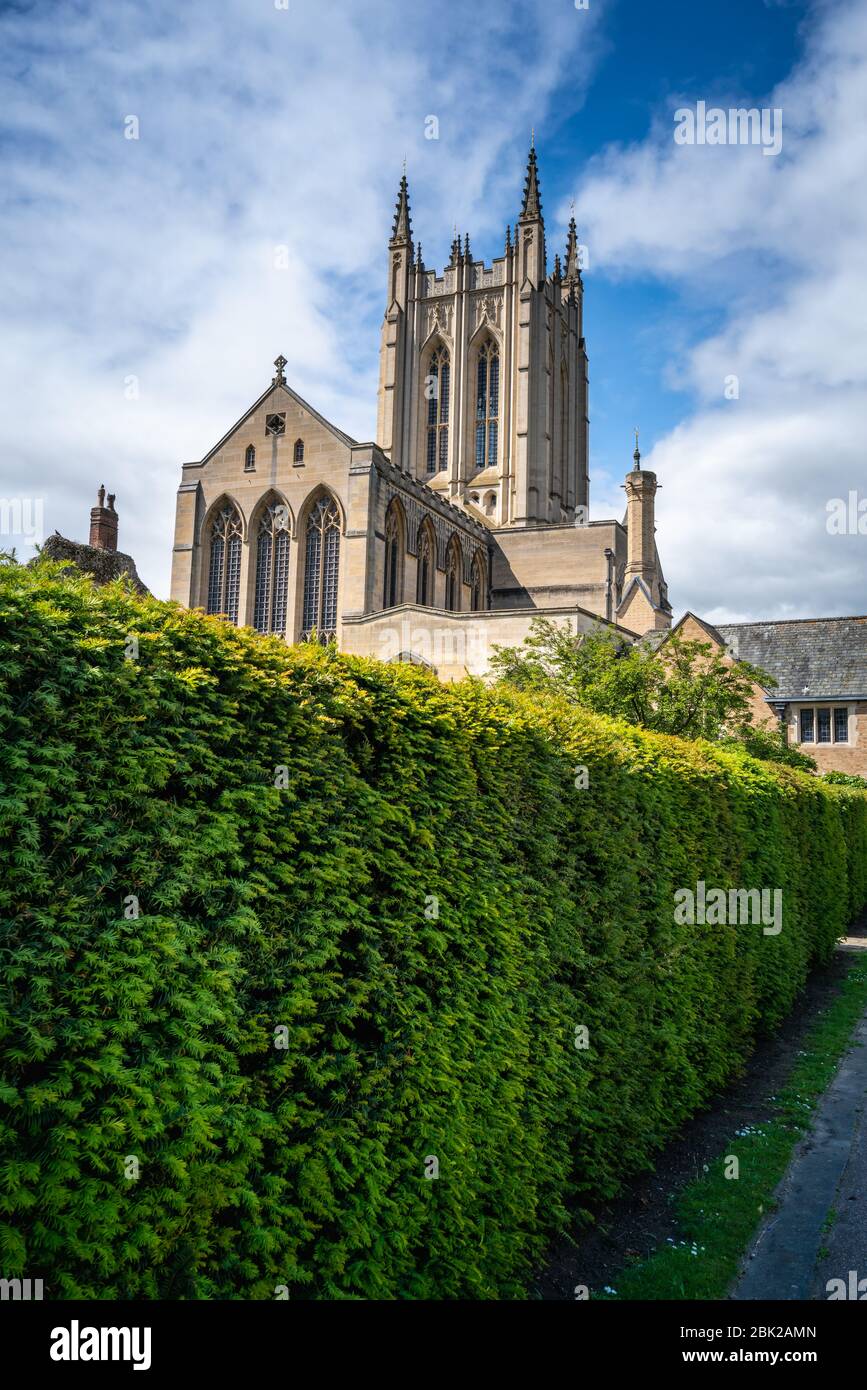 Historic St. Edmundsbury Cathedral in Bury St. Edmunds. It is the seat ...