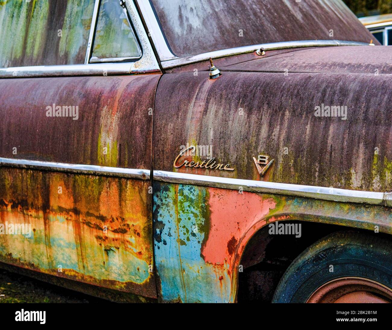 Rusty Ford Crestline V8 Stock Photo - Alamy