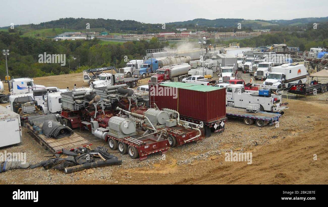 Hydraulic Fracturing Marcellus Shale Stock Photo - Alamy